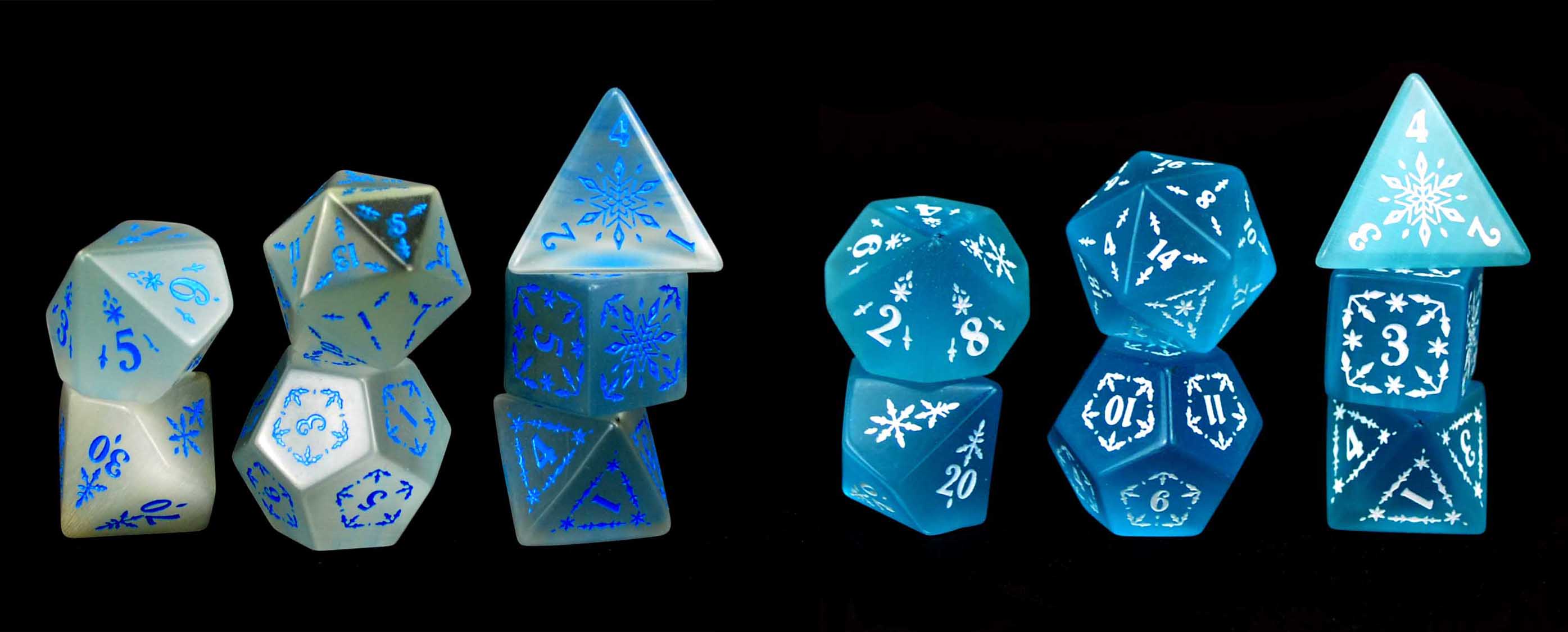 Snowflake Cat's Eye – Level Up Dice