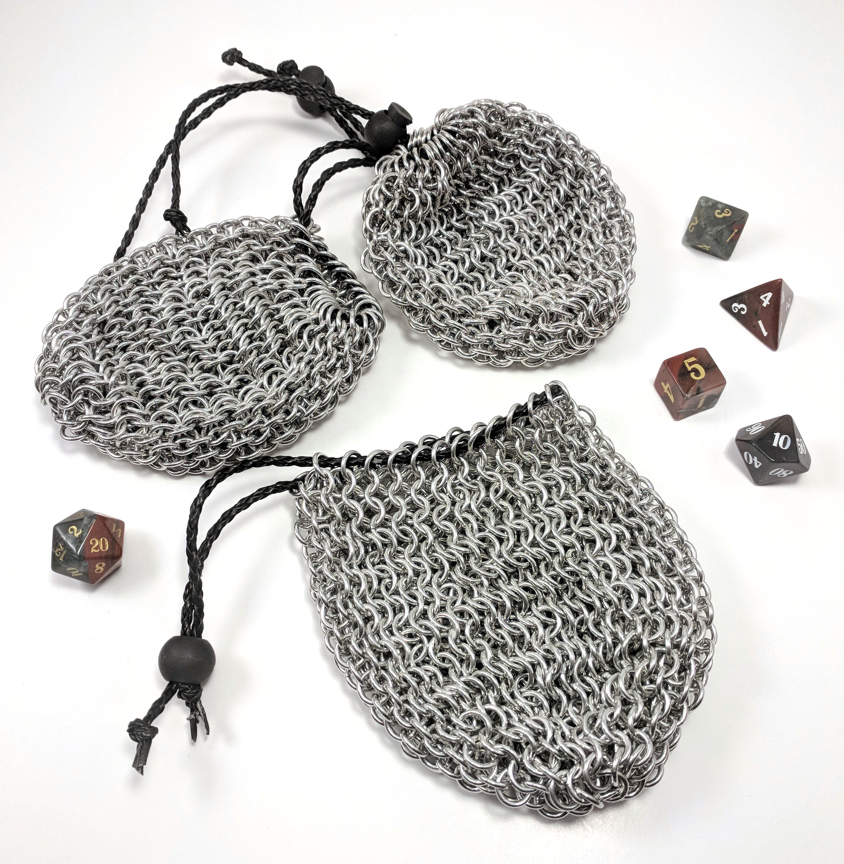 Chainmail Dice Bags by Firebear Armoury – Level Up Dice