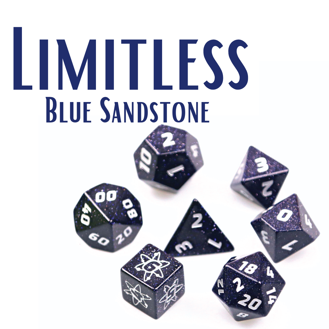 Retail - Limitless - Blue Sandstone – Level Up Dice