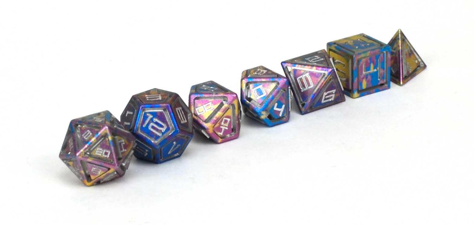 Pan Caged Aluminium Set of 7 – Level Up Dice